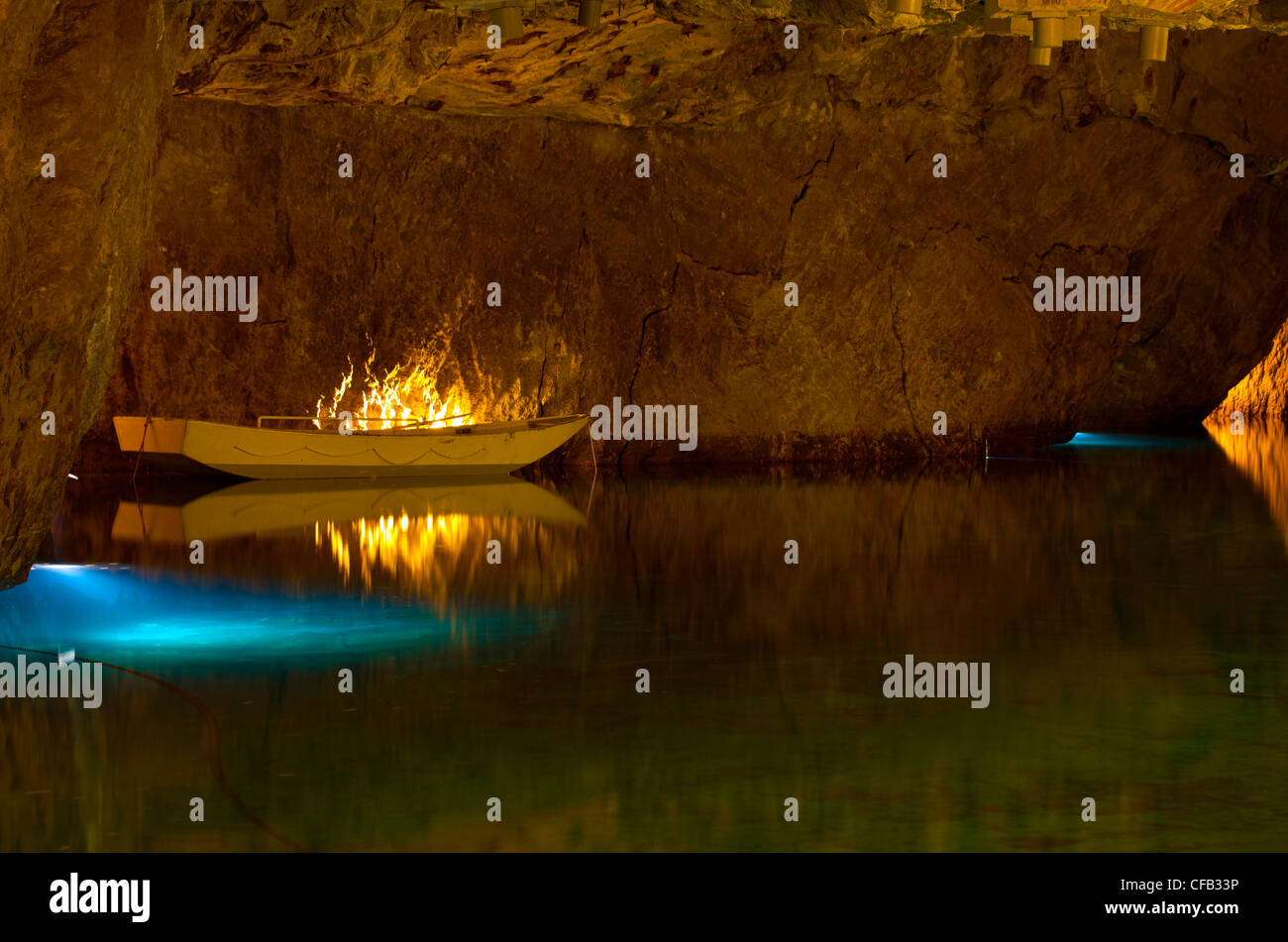 Saint Léonard, Lac souterrain, Switzerland, Valais, cave, lake, cave ...