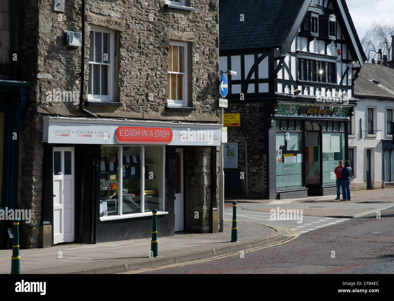 Cash in a Dash shop on Highgate, Kendal, Cumbria, England UK Stock ...