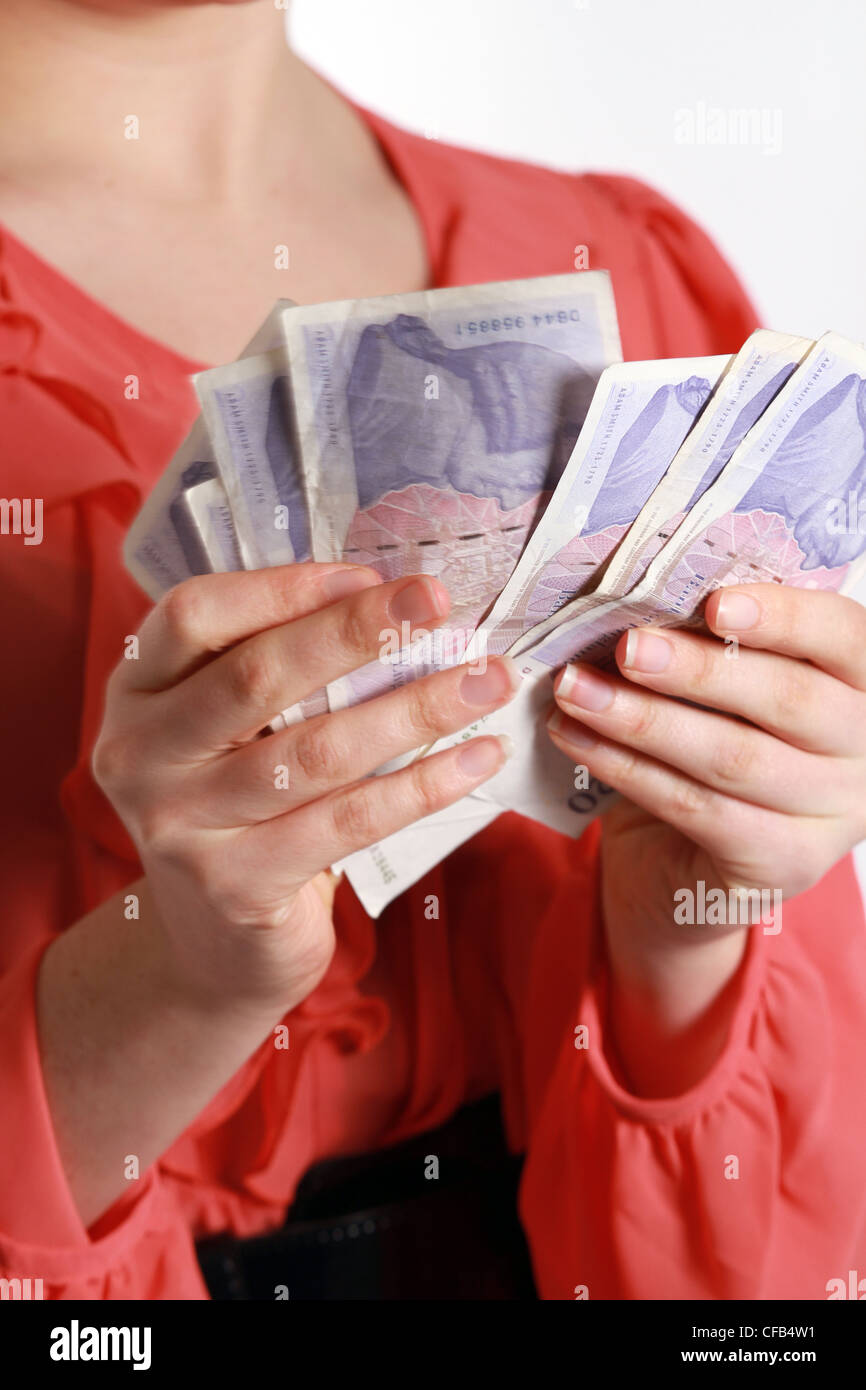 Twenty pound notes and bundle hi-res stock photography and images - Alamy