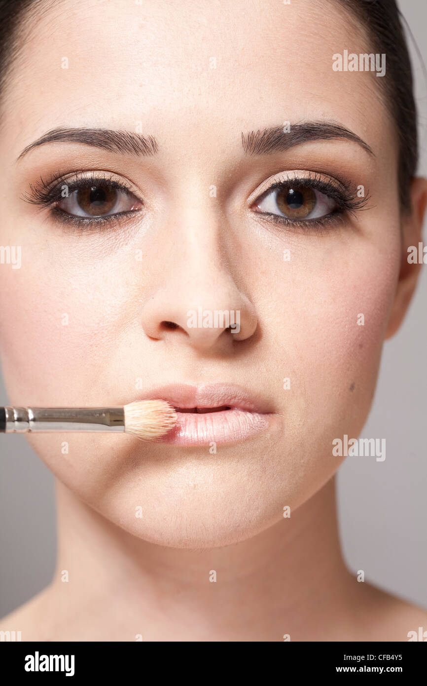 Step-by-Step Lip Colour Stock Photo - Alamy