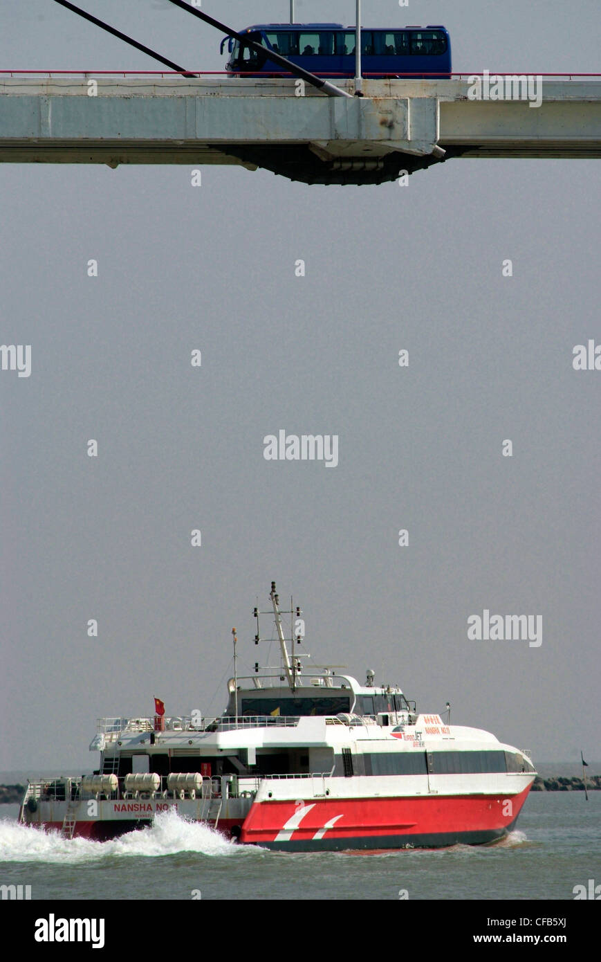 CHINA MACAU SAR Transport Fast catamaran link with Hong Kong and the ...