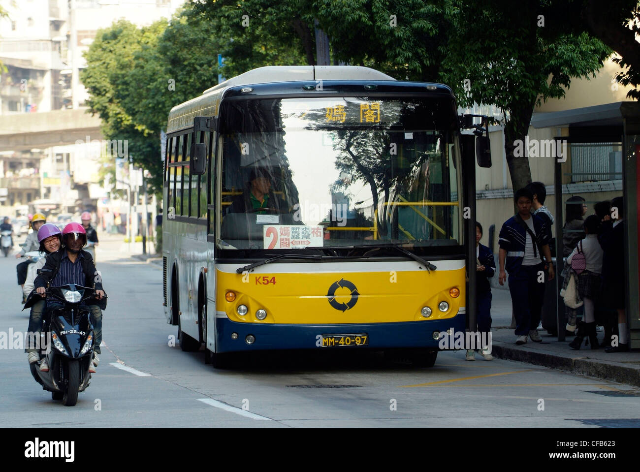 CHINA MACAU SAR Transport Buses and motor scooters are popular forms of ...