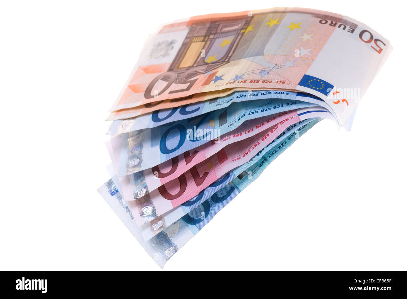 Banknotes of euros Stock Photo - Alamy
