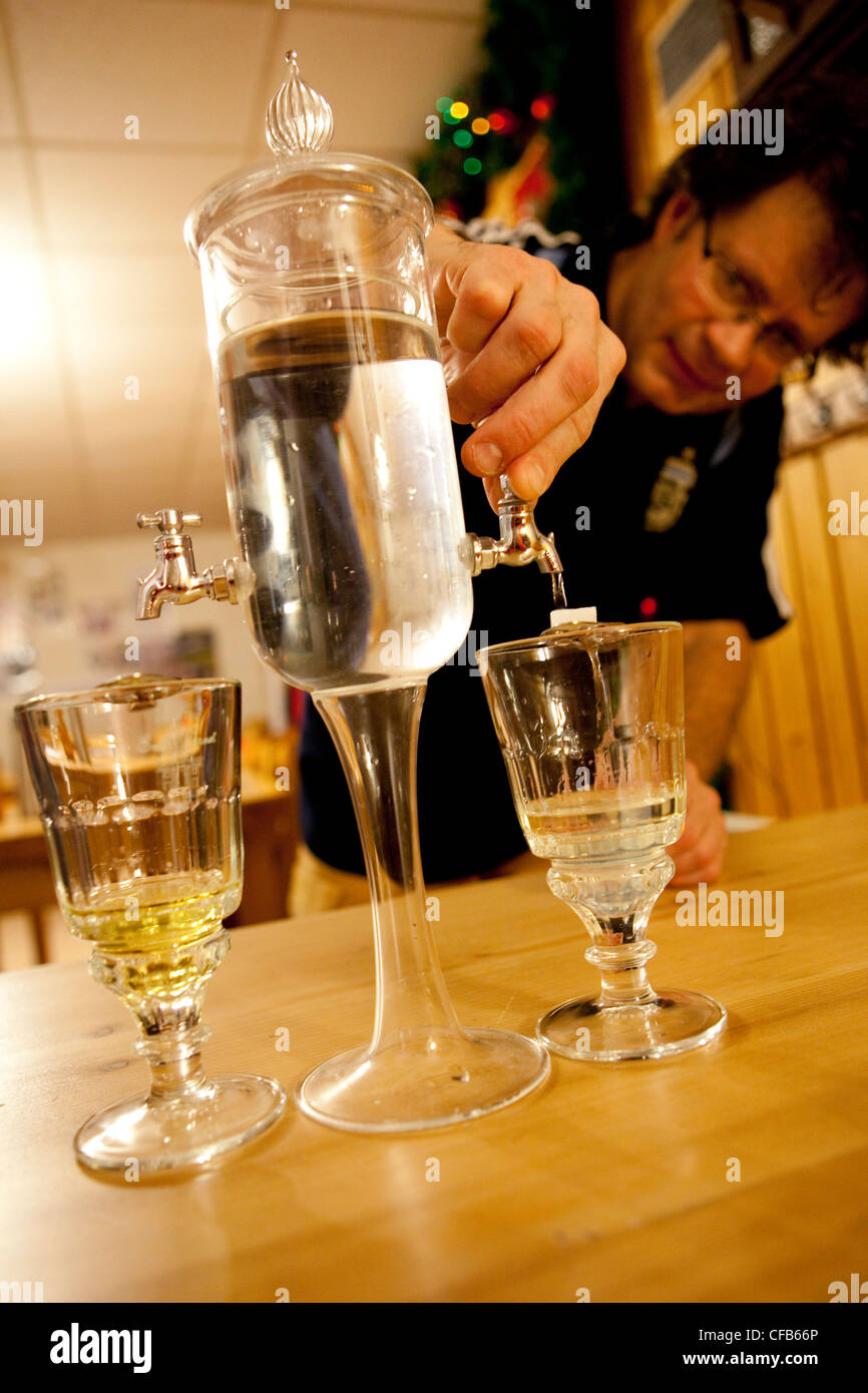 France, Jura, restaurant, alcohol, schnapps, absinthe, drink, landlord ...