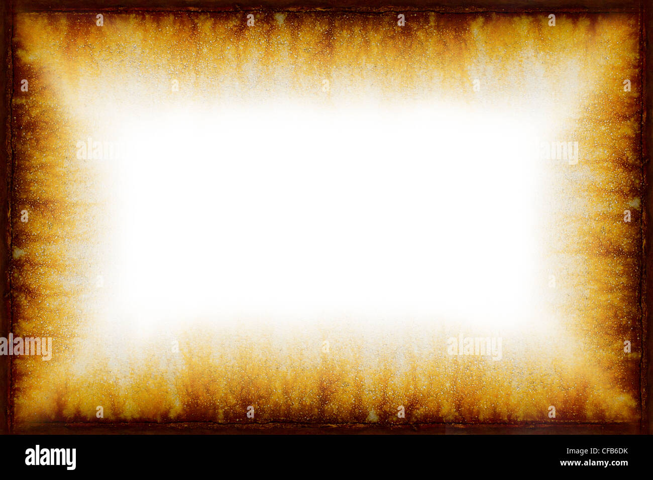 Rusty grunge texture vintage frame with white background Stock Photo ...