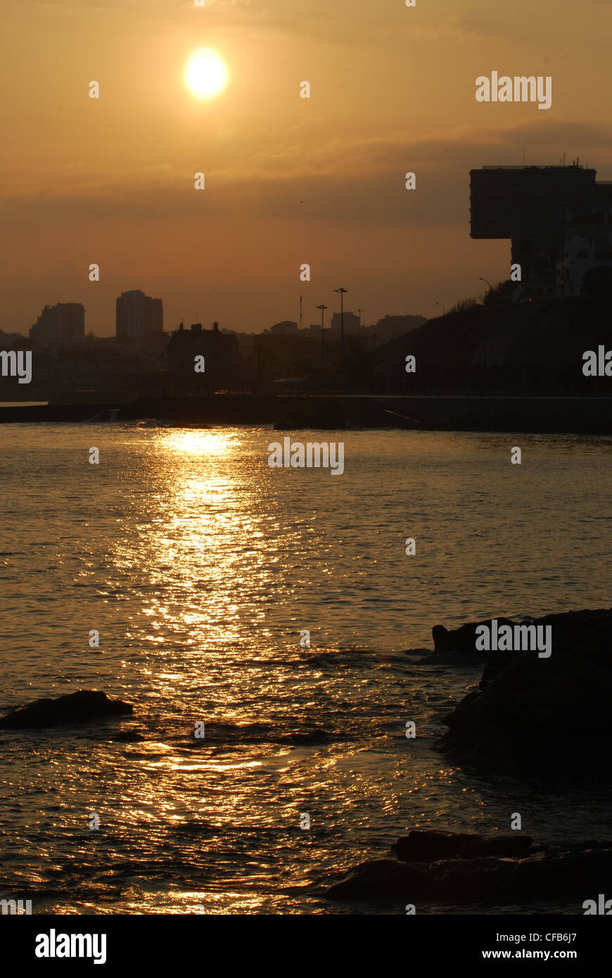 Portugal atlantic coast cascais sunset hi-res stock photography and ...