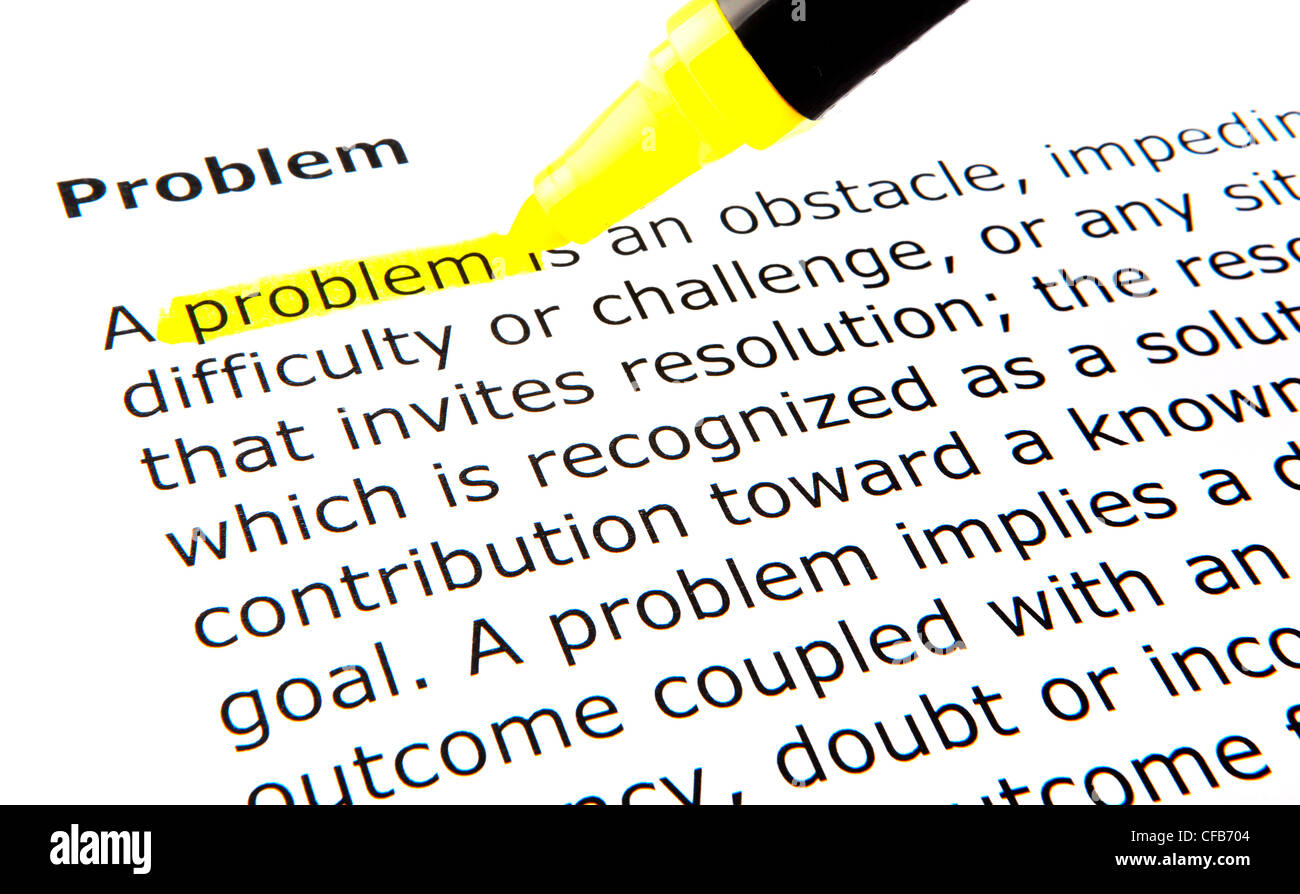 Solution definition highlighted hi-res stock photography and images - Alamy