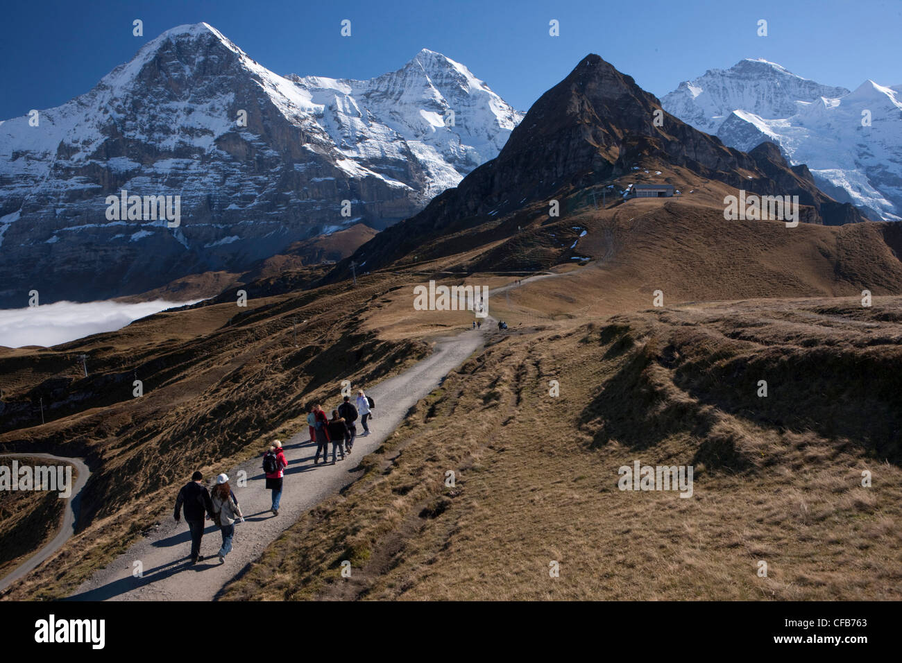 Switzerland, Europe, Männlichen, mountain, mountains, canton Bern ...