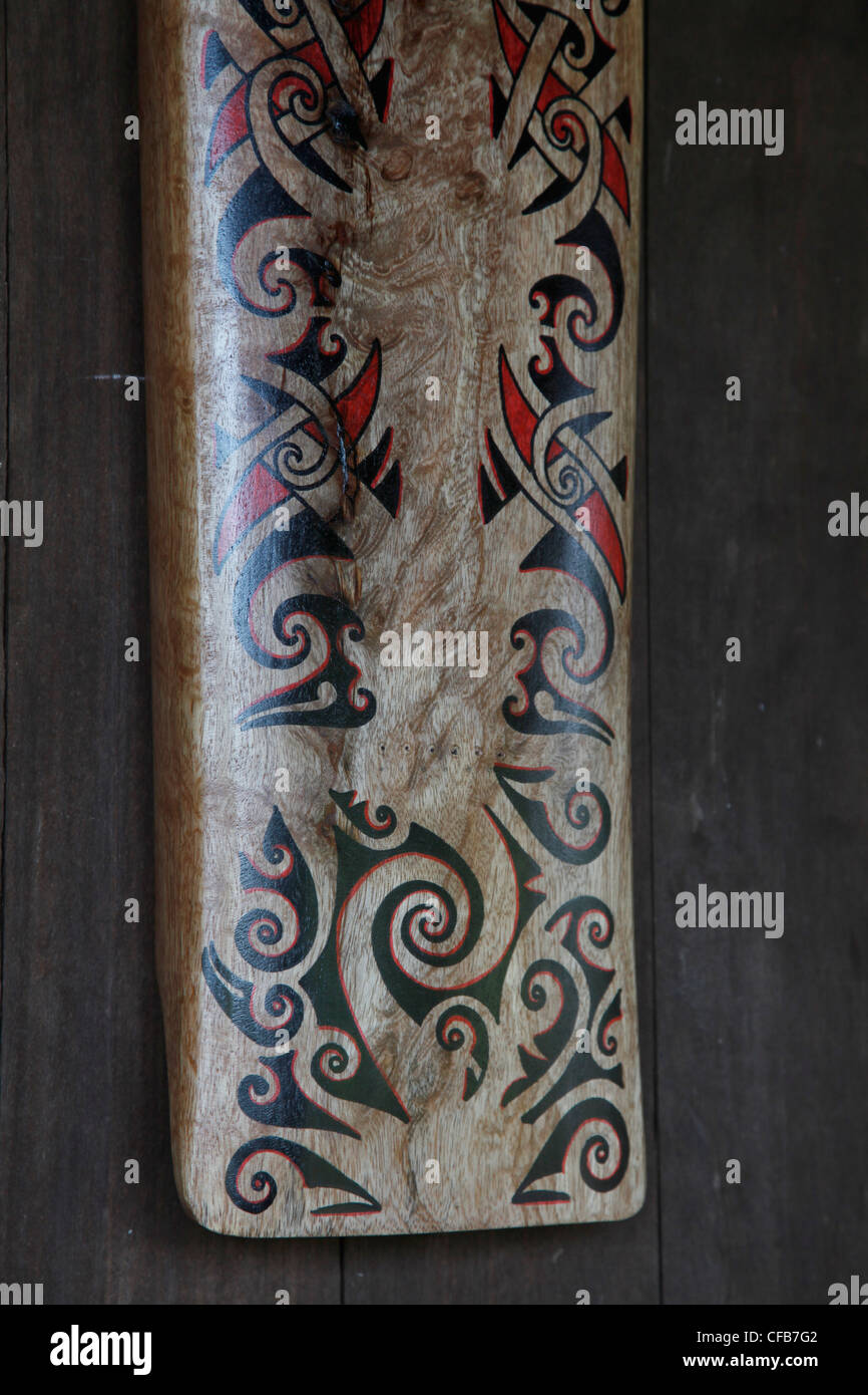 Traditional native Iban crafts in a longhouse in Borneo, Malaysia Stock ...