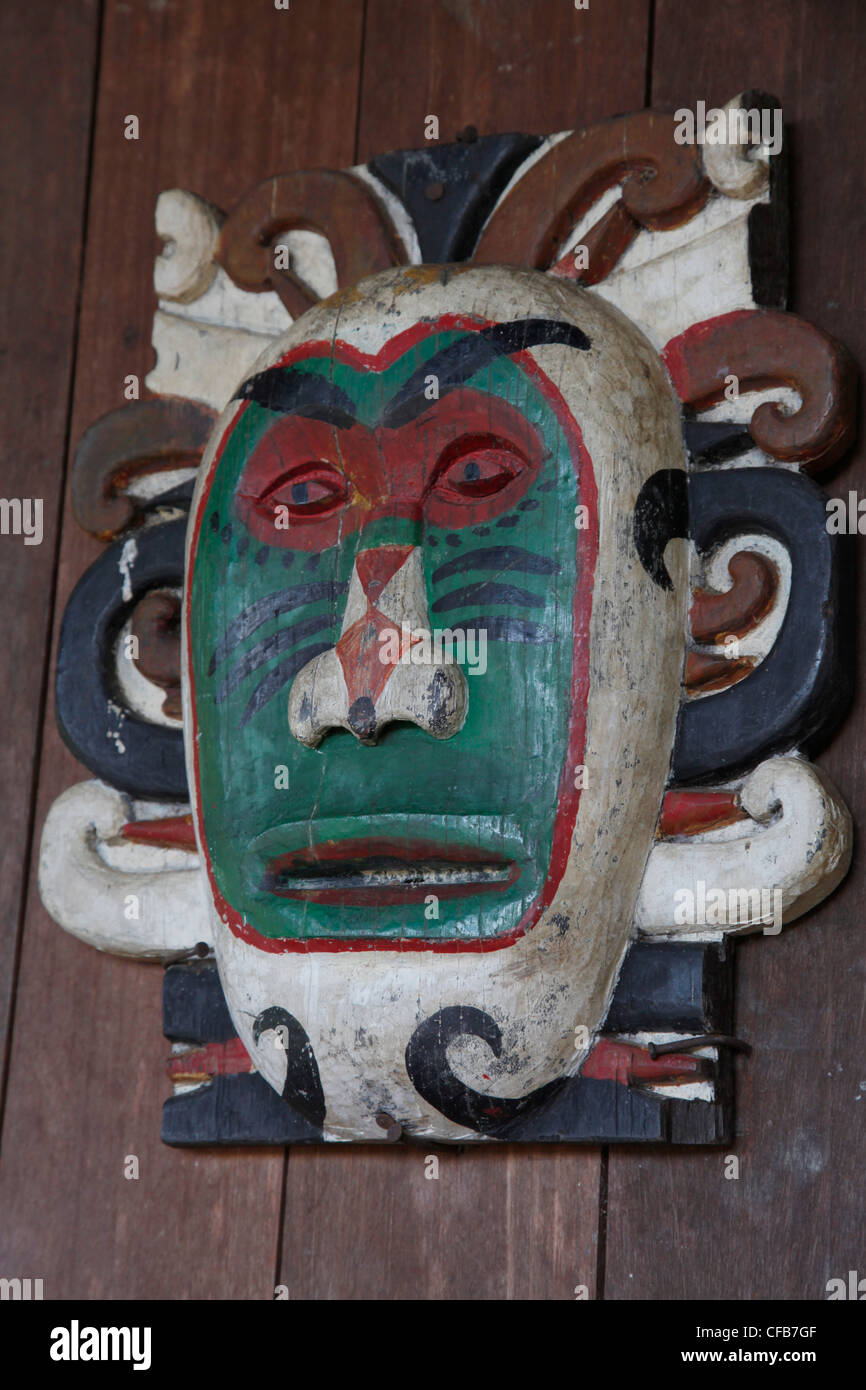 Traditional native Iban crafts in a longhouse in Borneo, Malaysia Stock ...