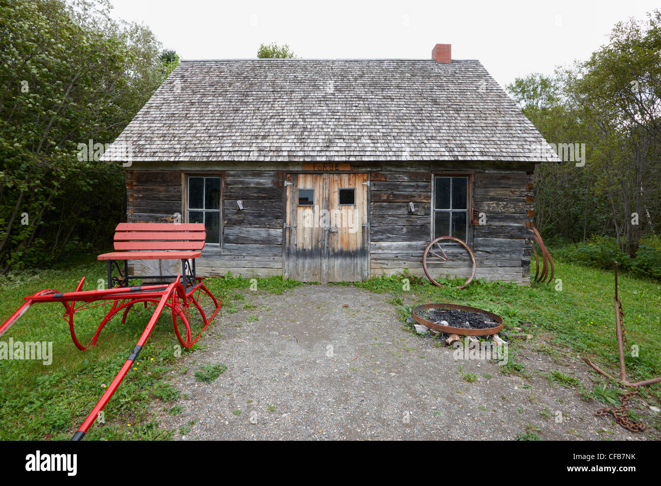 Gaspesian British Heritage Village, New Richmond, Quebec, Canada Stock ...