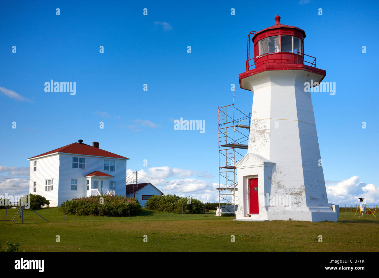 Cap D'Espoir Lighthouse, Gaspe, Quebec, Canada Stock Photo - Alamy