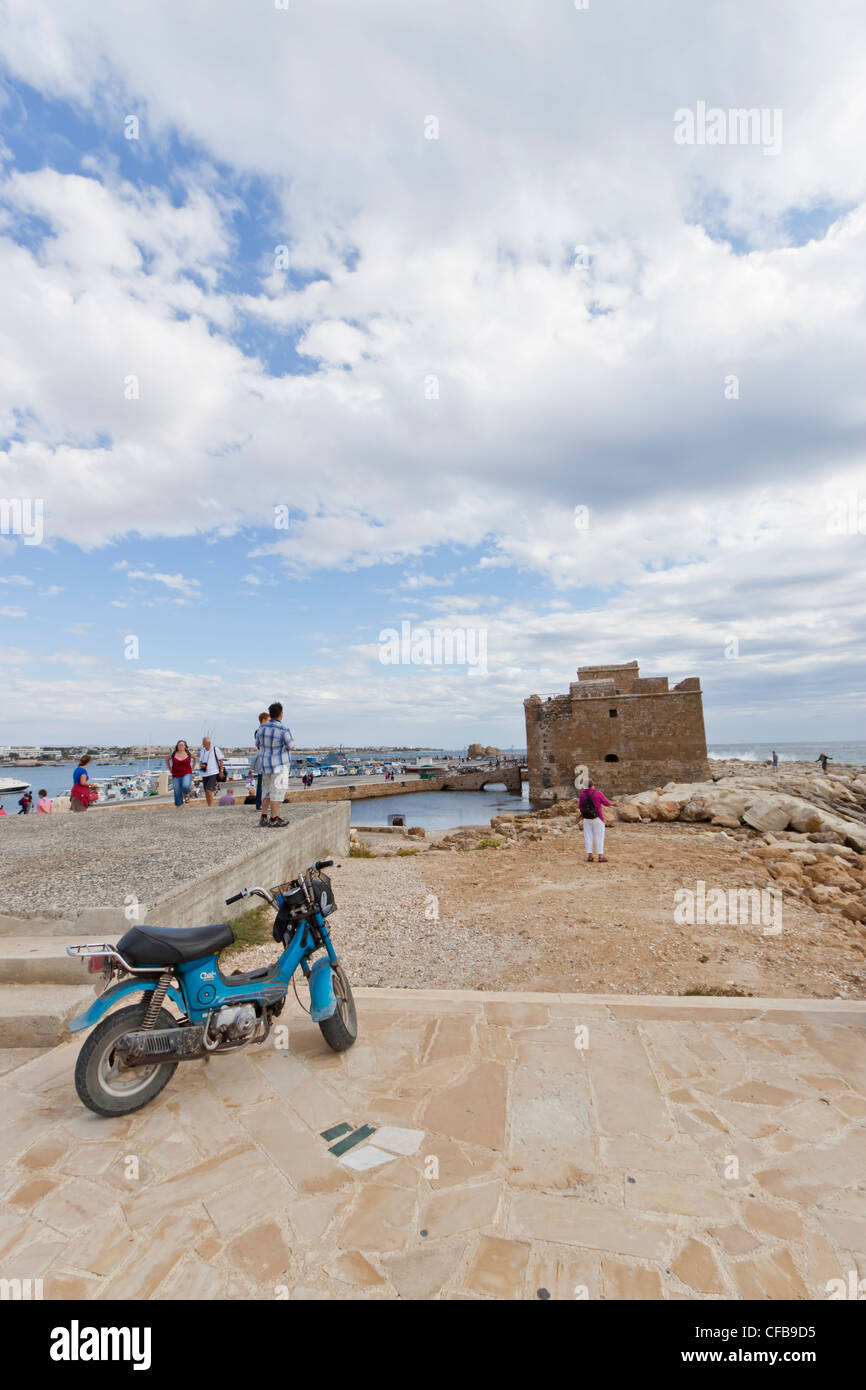 Medieval castle at Paphos harbor, Cyprus Stock Photo - Alamy