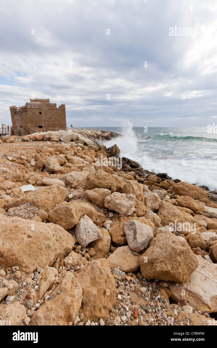 Medieval castle at Paphos harbor, Cyprus Stock Photo - Alamy