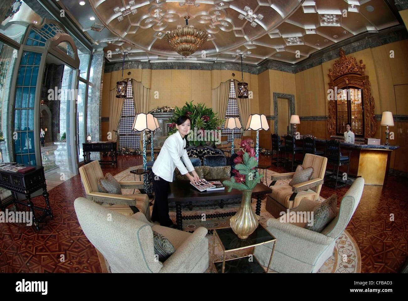 CHINA -MACAU SAR MGM Grand Hotel vip lounge Stock Photo - Alamy