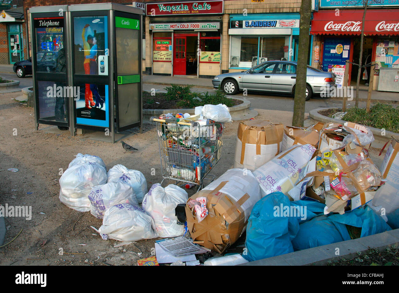 Rubbish on the streets, London, UK Stock Photo - Alamy