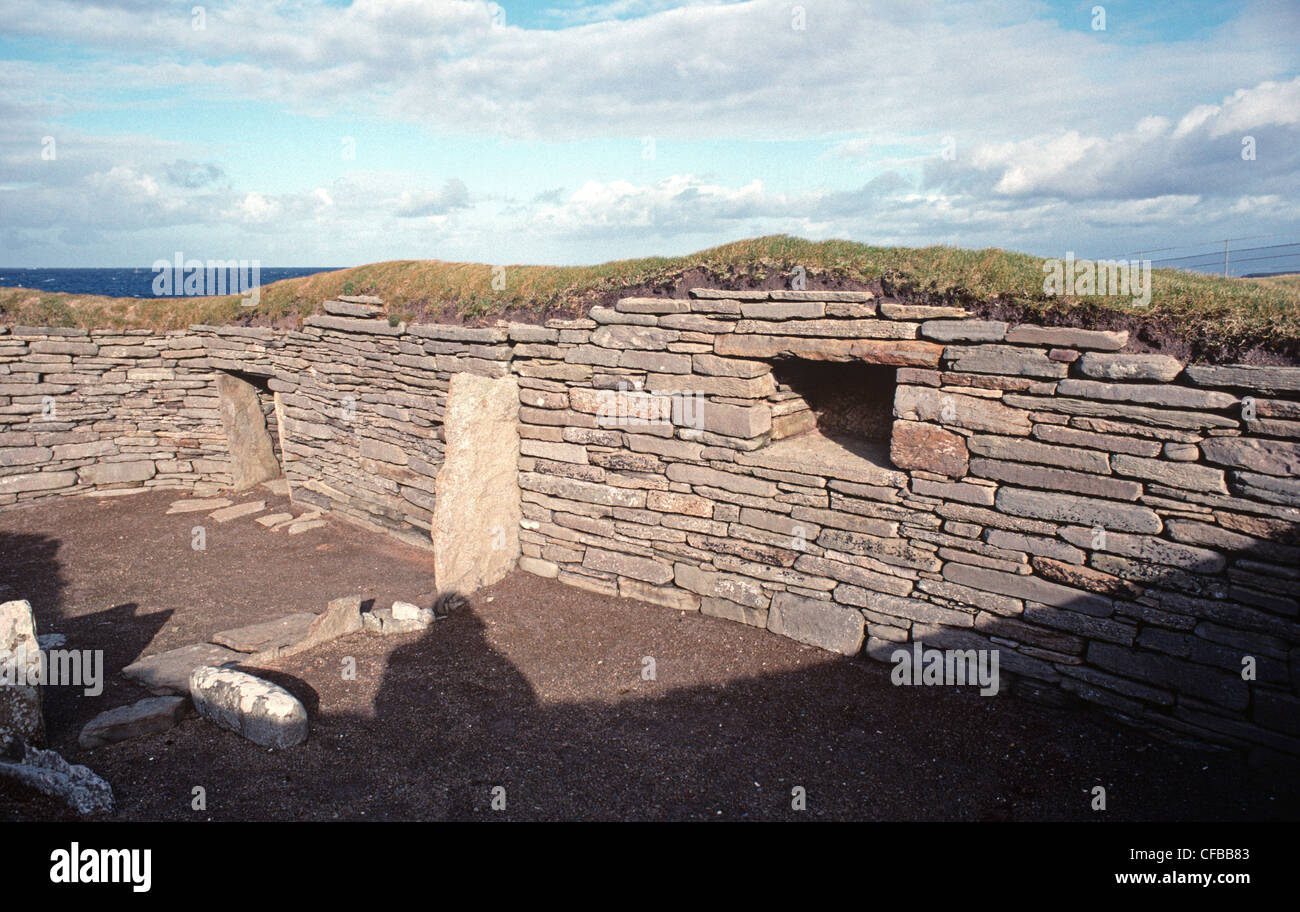 Knap of Howar Neolithic Houses on the island of Papa Westray in Orkney ...