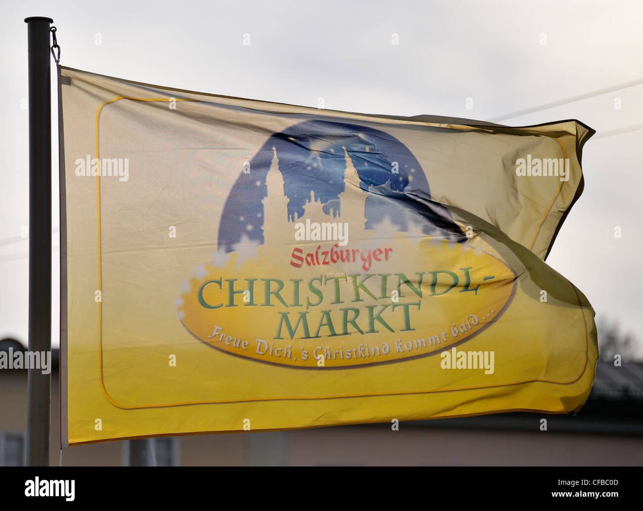 Christmas market advert, Salzburg, Austria Stock Photo - Alamy