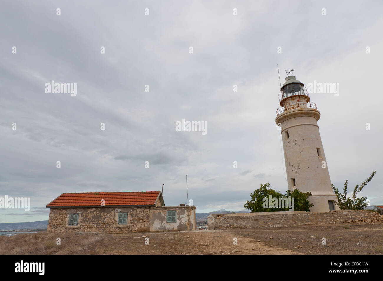 The lighthouse in Paphos, Cyprus Stock Photo - Alamy