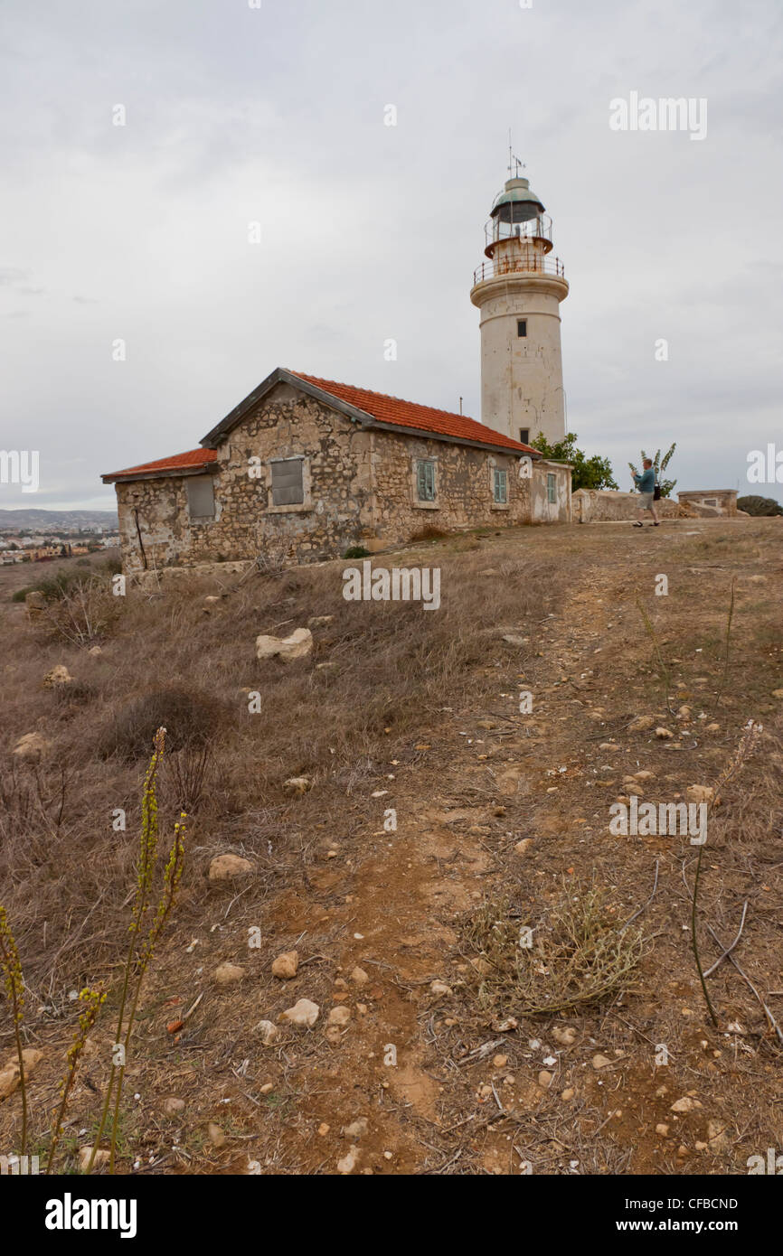 The lighthouse in Paphos, Cyprus Stock Photo - Alamy