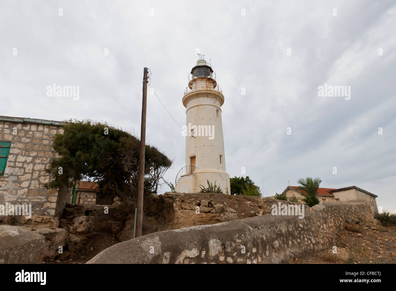 The lighthouse in Paphos, Cyprus Stock Photo - Alamy