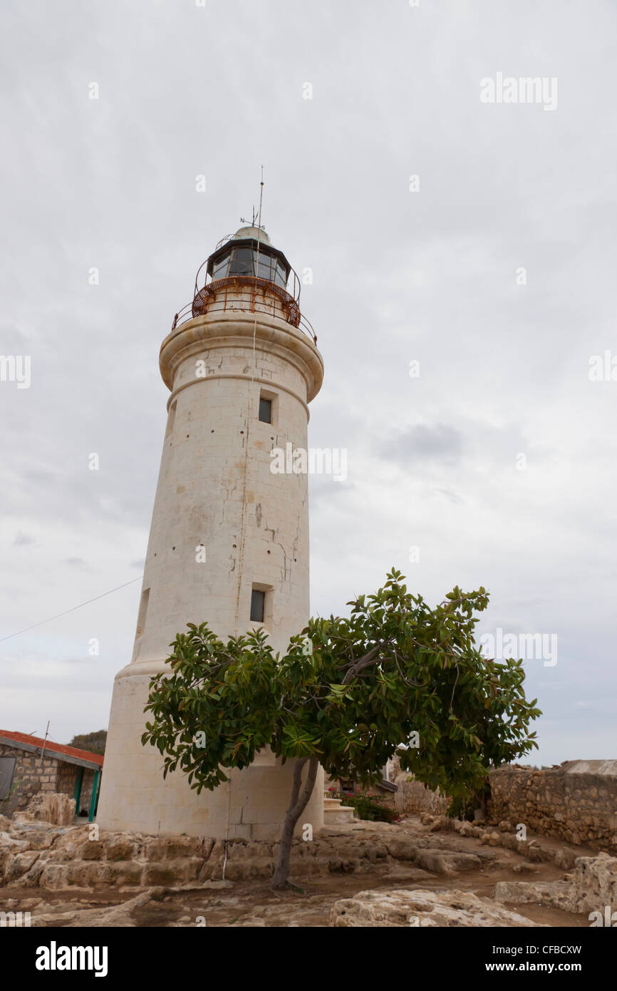 The lighthouse in Paphos, Cyprus Stock Photo - Alamy