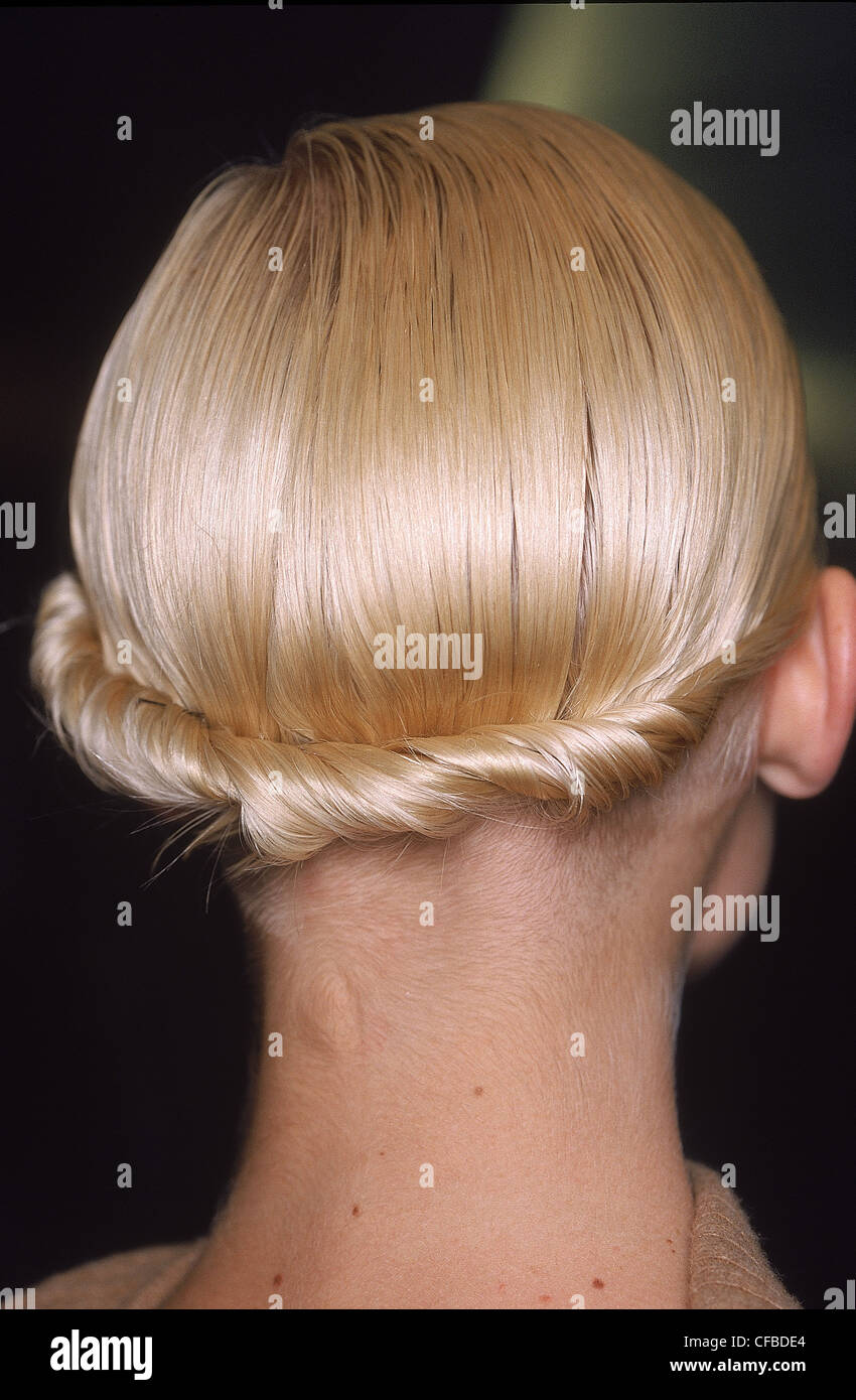 Backstage London Ready to Wear Preen Autumn Winter Back view of model ...