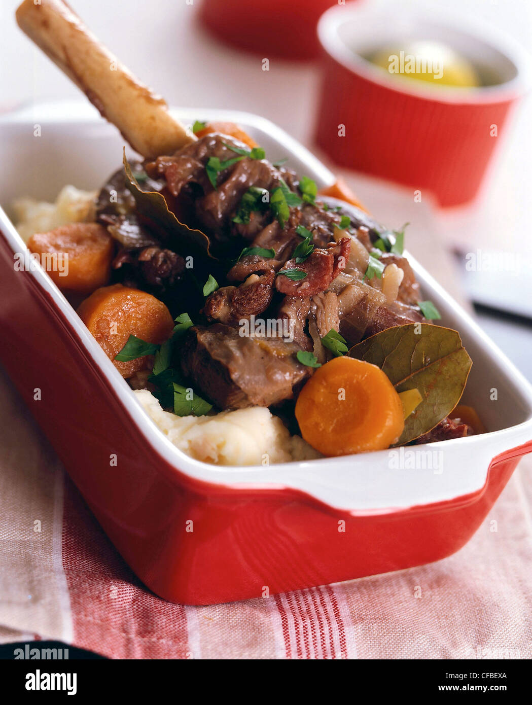 Classy Casseroles Springbok shank parmesan mashed potatoes, carrots ...