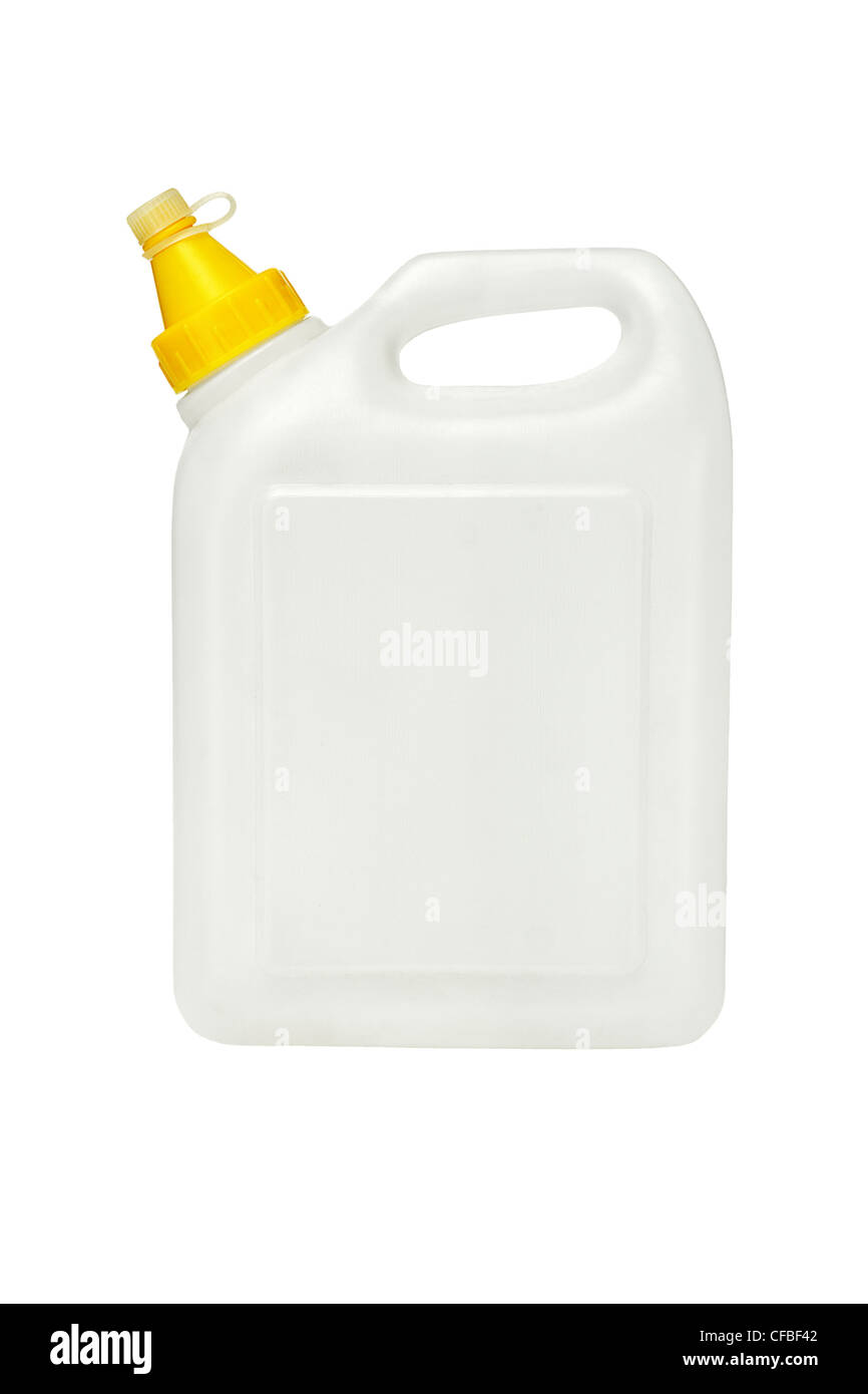 Blank Empty Plastic Container on White Background Stock Photo - Alamy