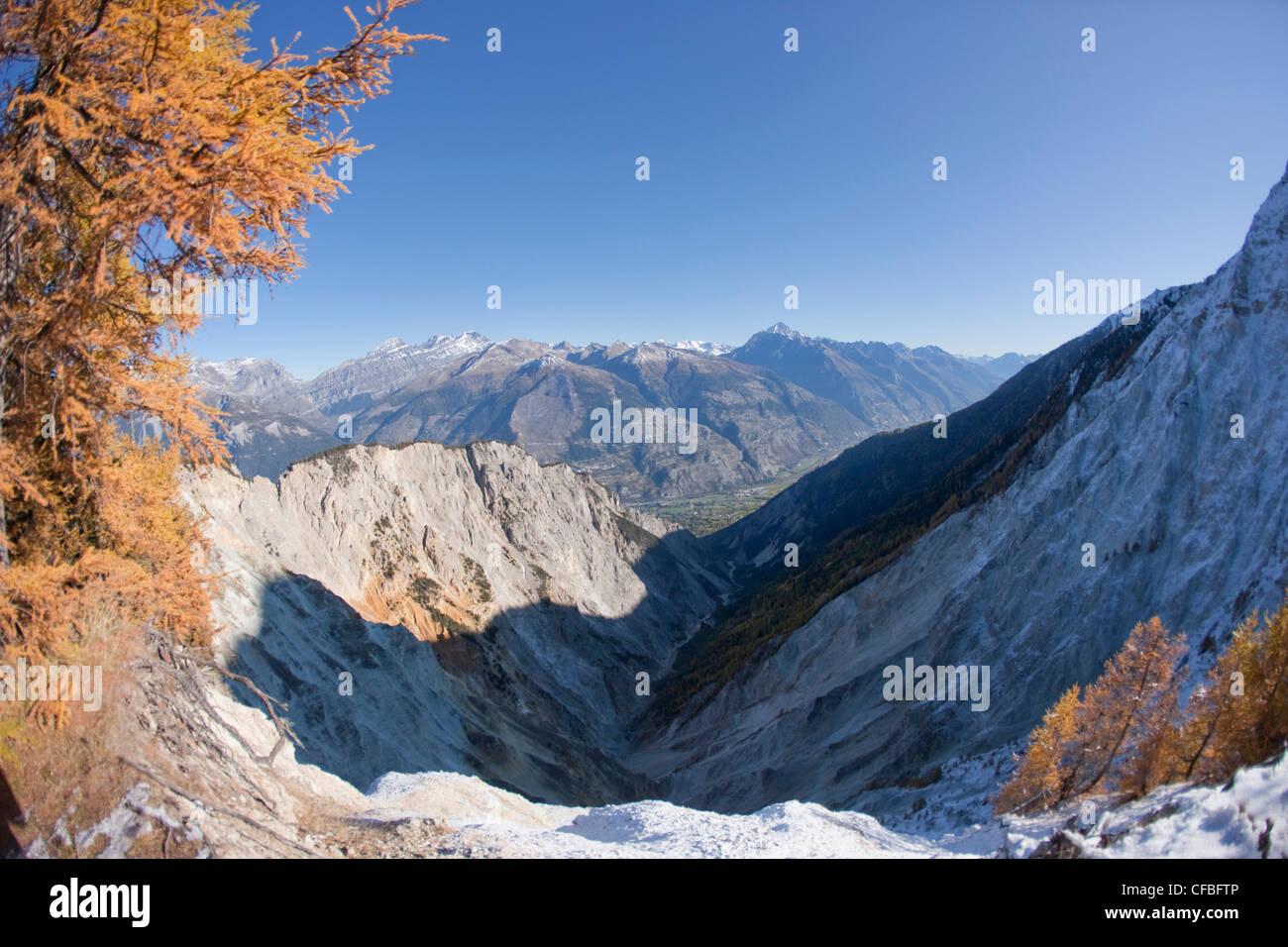 Mountain, mountains, autumn, cliff, rock, mountains, Valais, Wallis ...