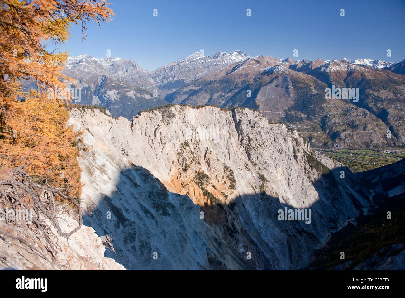 Mountain, mountains, autumn, cliff, rock, mountains, Valais, Wallis ...