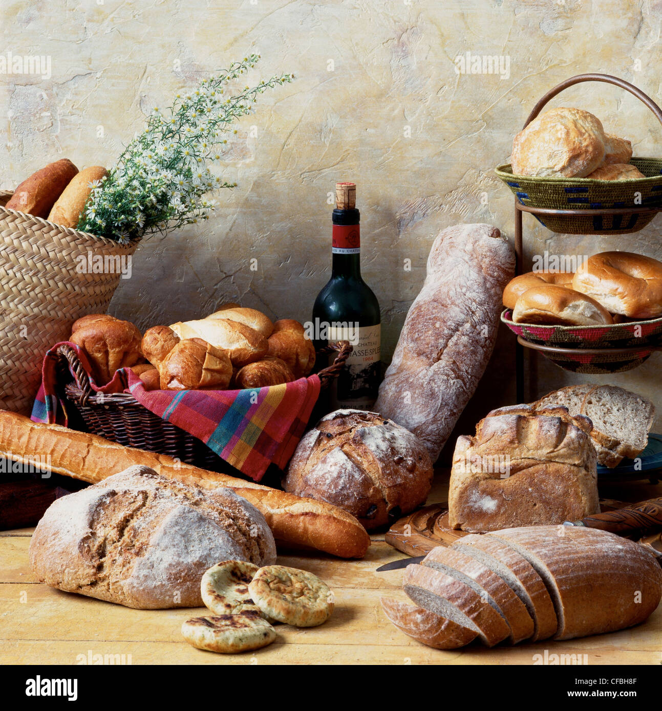 Selection different loaves breads hi-res stock photography and images ...