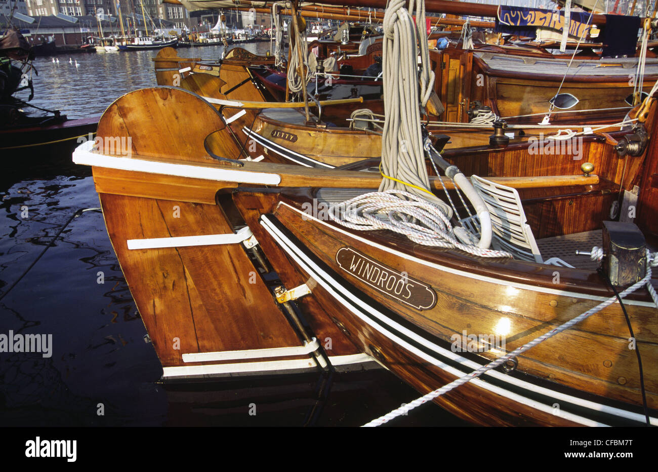 Traditional Dutch boats during the SAIL 2005 maritime event. Amsterdam ...