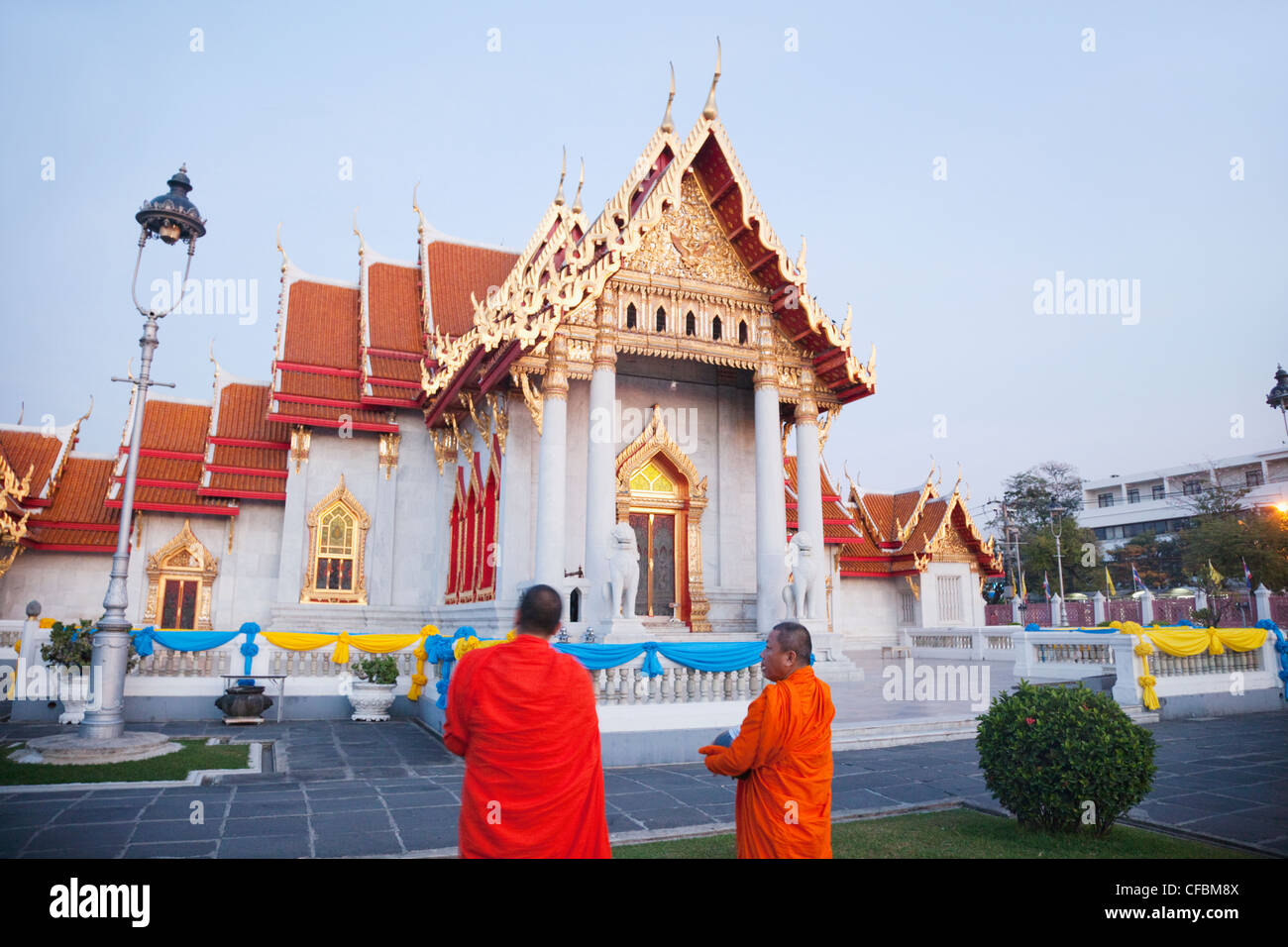 Thailand, Bangkok, Wat Benchamabophit aka Marble Temple Stock Photo - Alamy