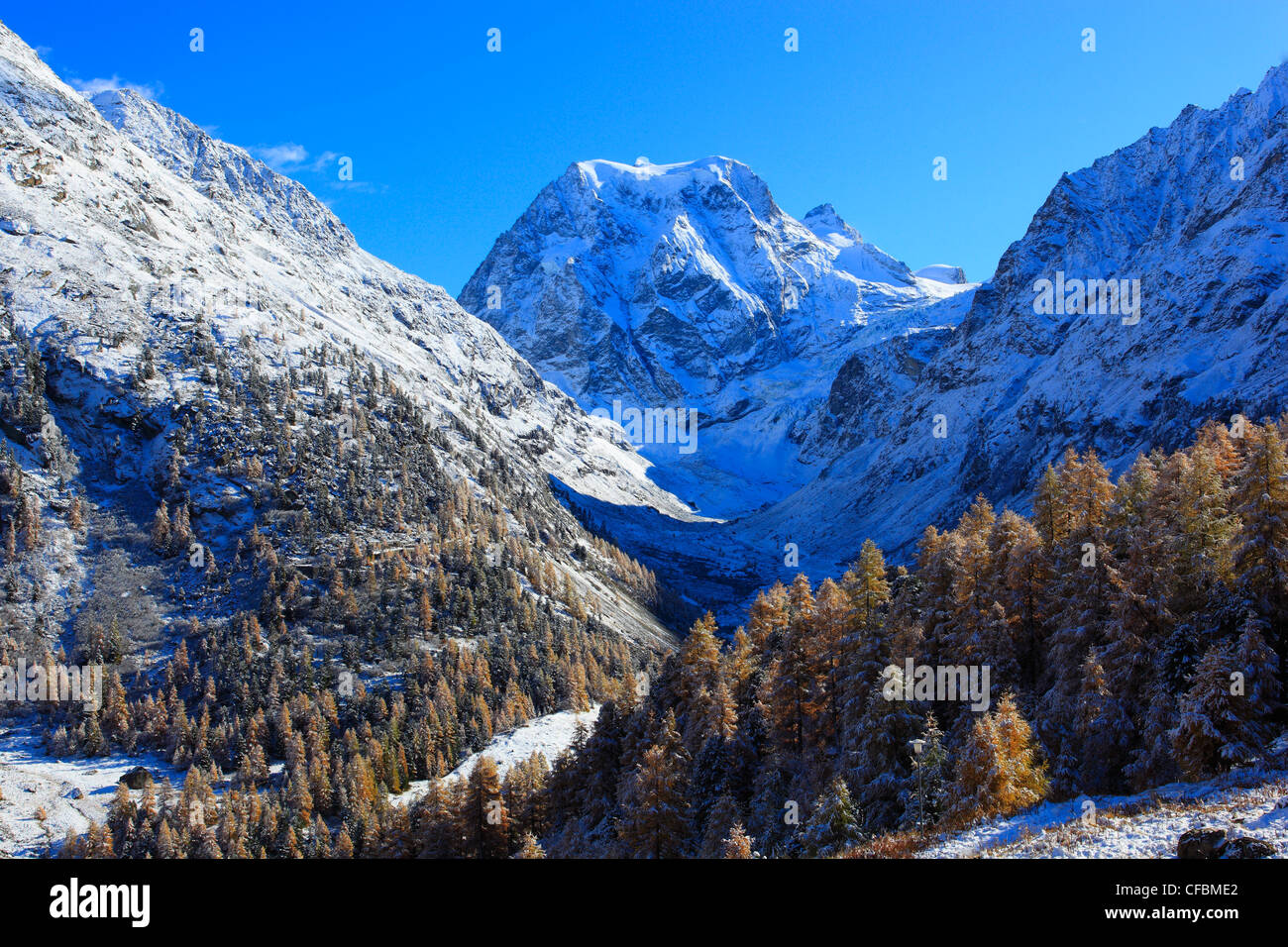 Arolla, Arolla valley, Arollatal, mountains, view, Eringer valley, back ...