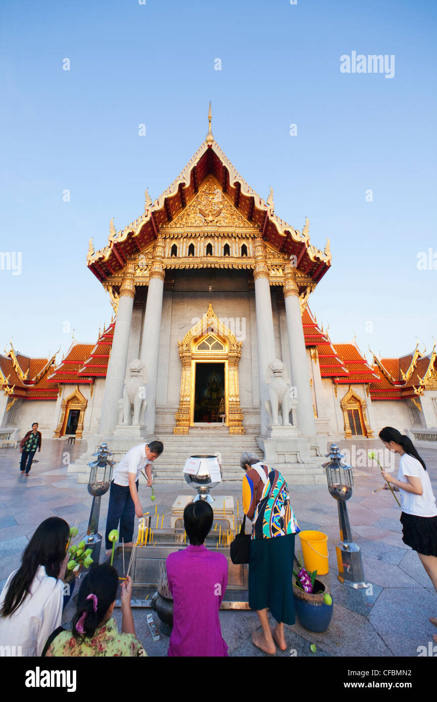 Thailand, Bangkok, Wat Benchamabophit aka Marble Temple Stock Photo - Alamy