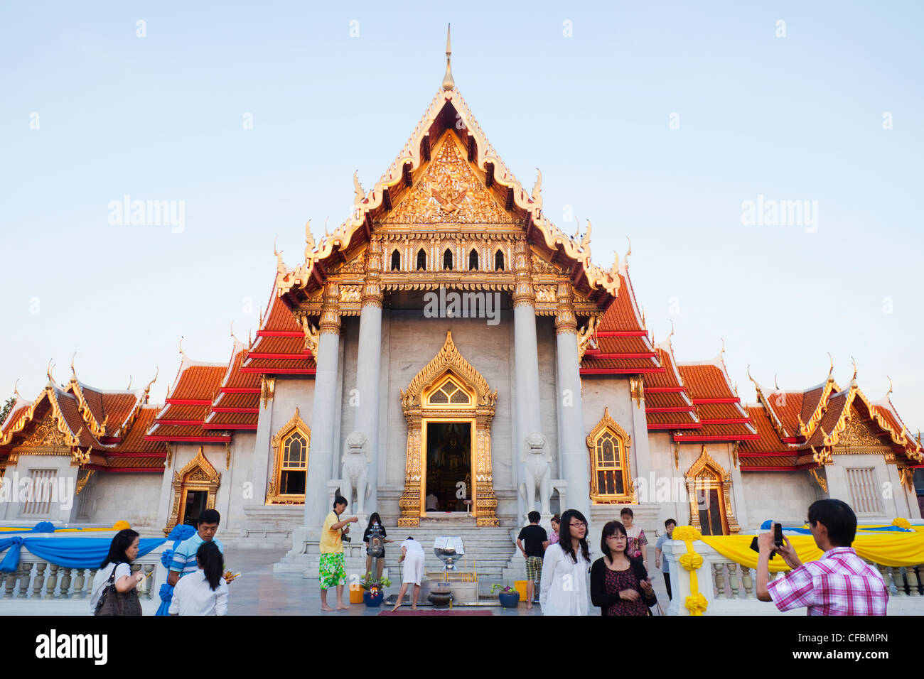 Thailand, Bangkok, Wat Benchamabophit aka Marble Temple Stock Photo - Alamy