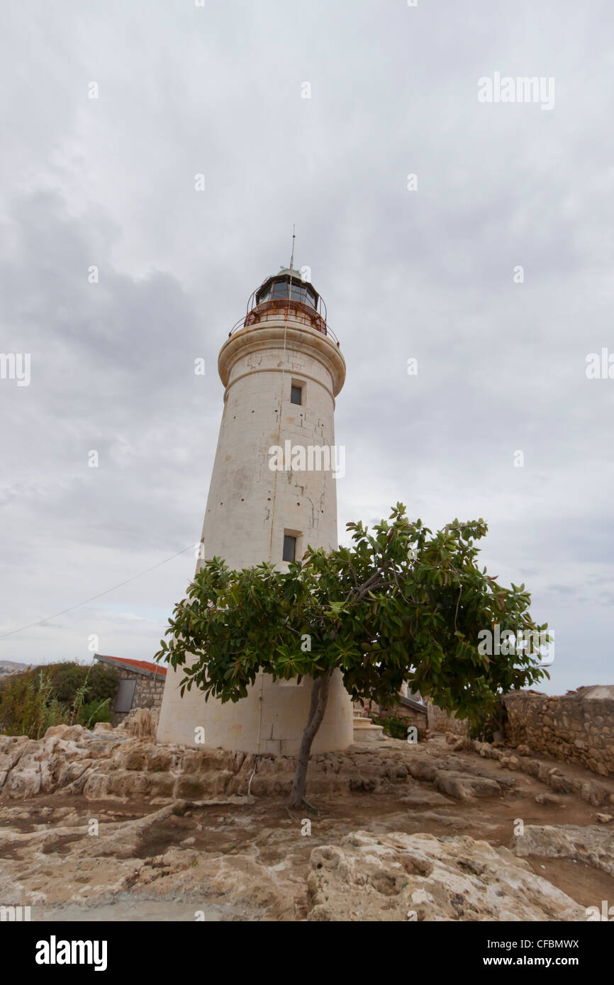 The lighthouse in Paphos, Cyprus Stock Photo - Alamy