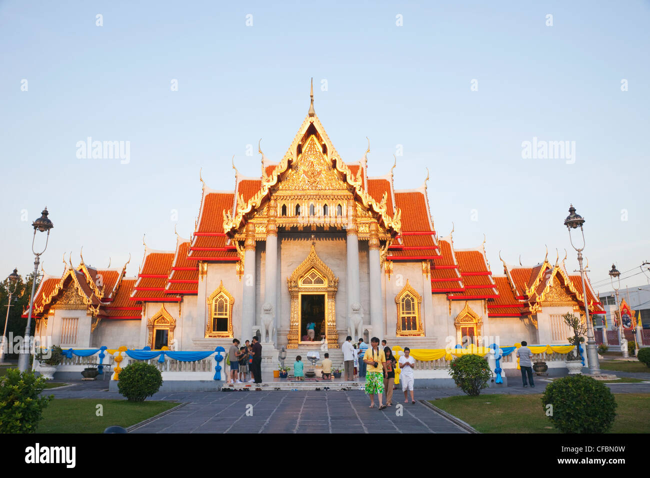 Thailand, Bangkok, Wat Benchamabophit aka Marble Temple Stock Photo - Alamy