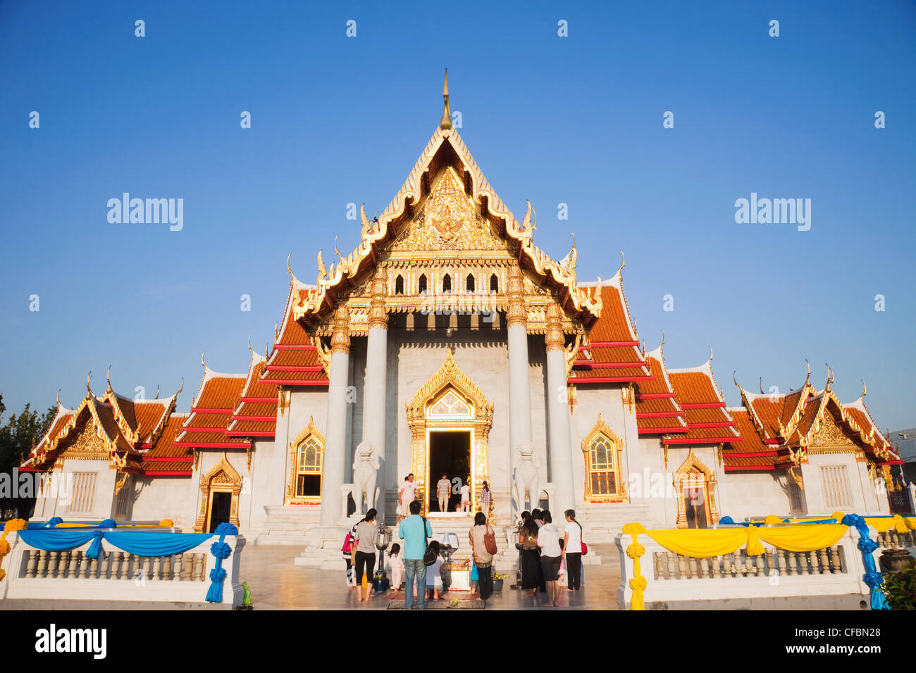 Thailand, Bangkok, Wat Benchamabophit aka Marble Temple Stock Photo - Alamy