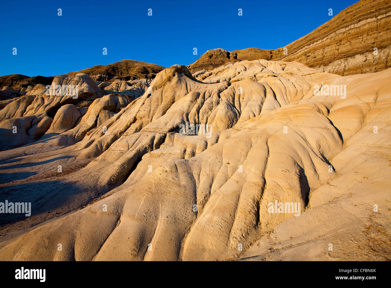 Hoodoo formation in The Badlands, Drumheller, Alberta, Canada Stock ...