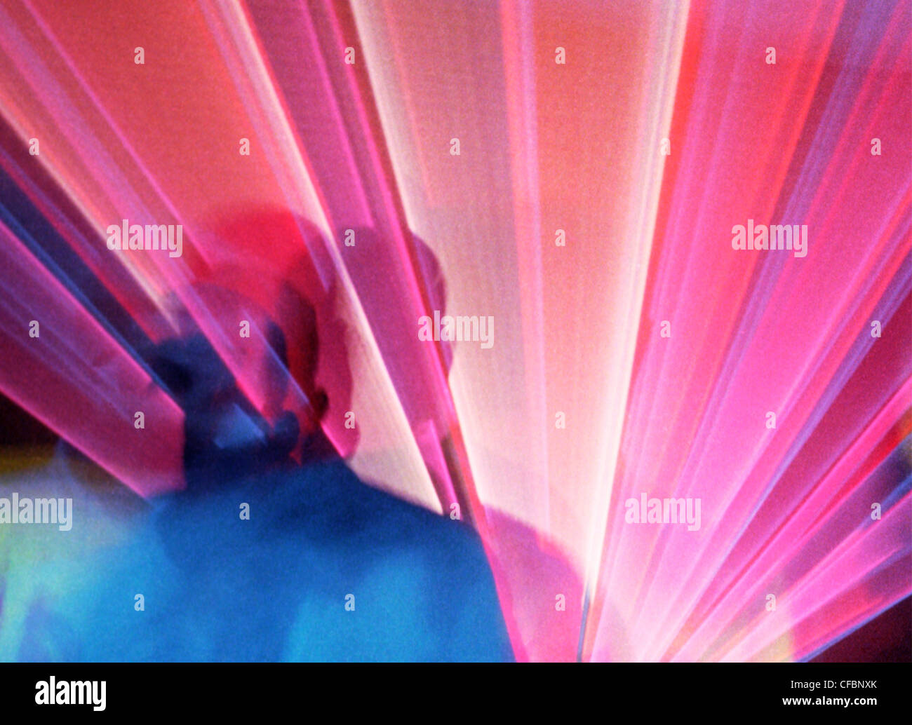 Shadow man, dancer's movements fragmented by intense special effects ...