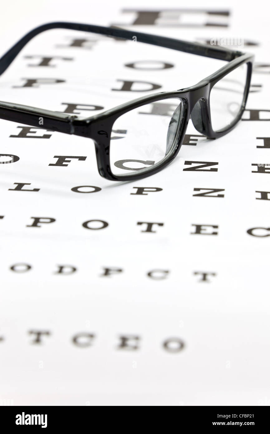 Snellen 'e' eye test chart hi-res stock photography and images - Alamy