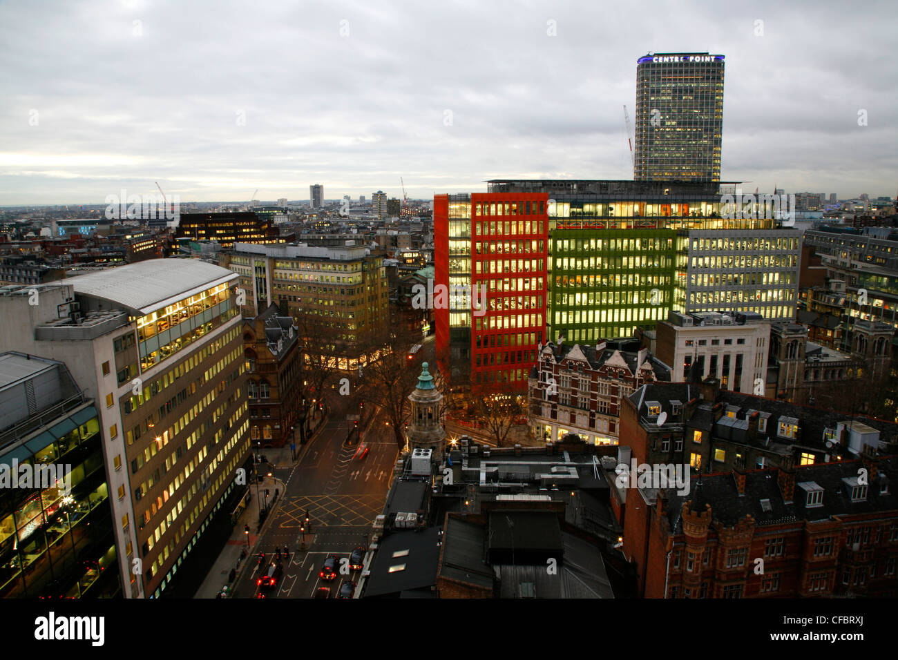 Skyline view of Central St Giles development and Centre Point, St Giles ...
