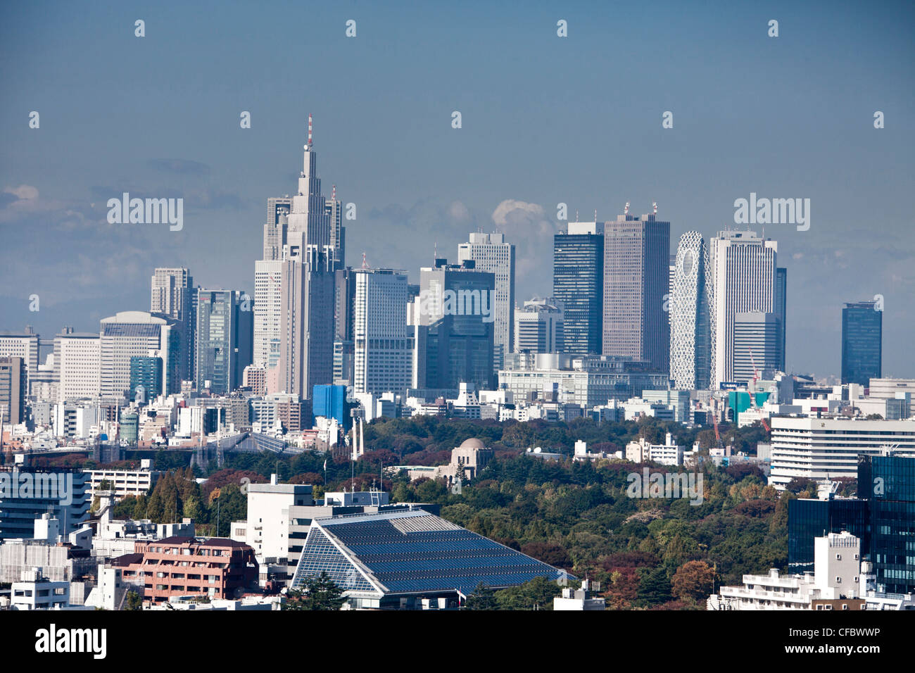 Japan, Asia, Tokyo, city, Shinjuku, District, Skyline, Akasaka ...