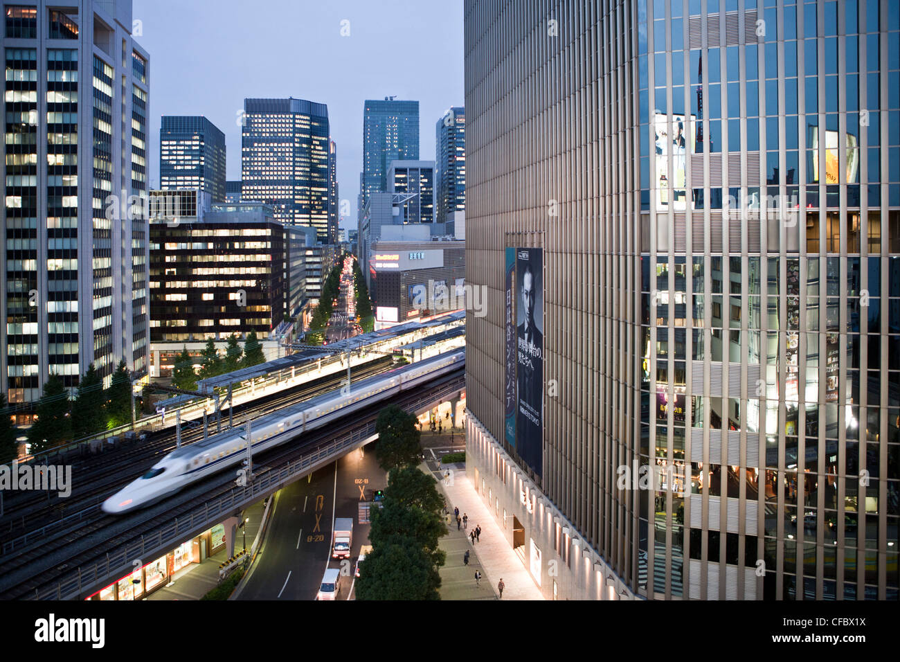 Japan, Asia, Tokyo, city, Ginza, Bullet train, Yurakucho, area, bridge ...