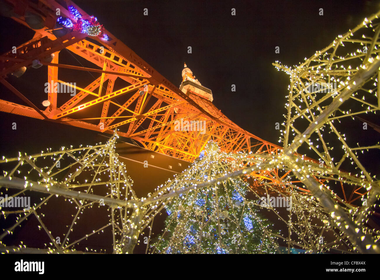 Japan, Asia, Tokyo, city, Tokyo Tower, architecture, illumination, iron ...