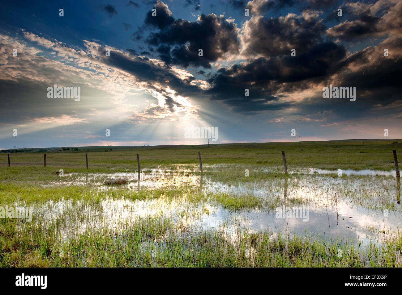 Storm over Prairie near Morse, Saskatchewan, Canada Stock Photo - Alamy