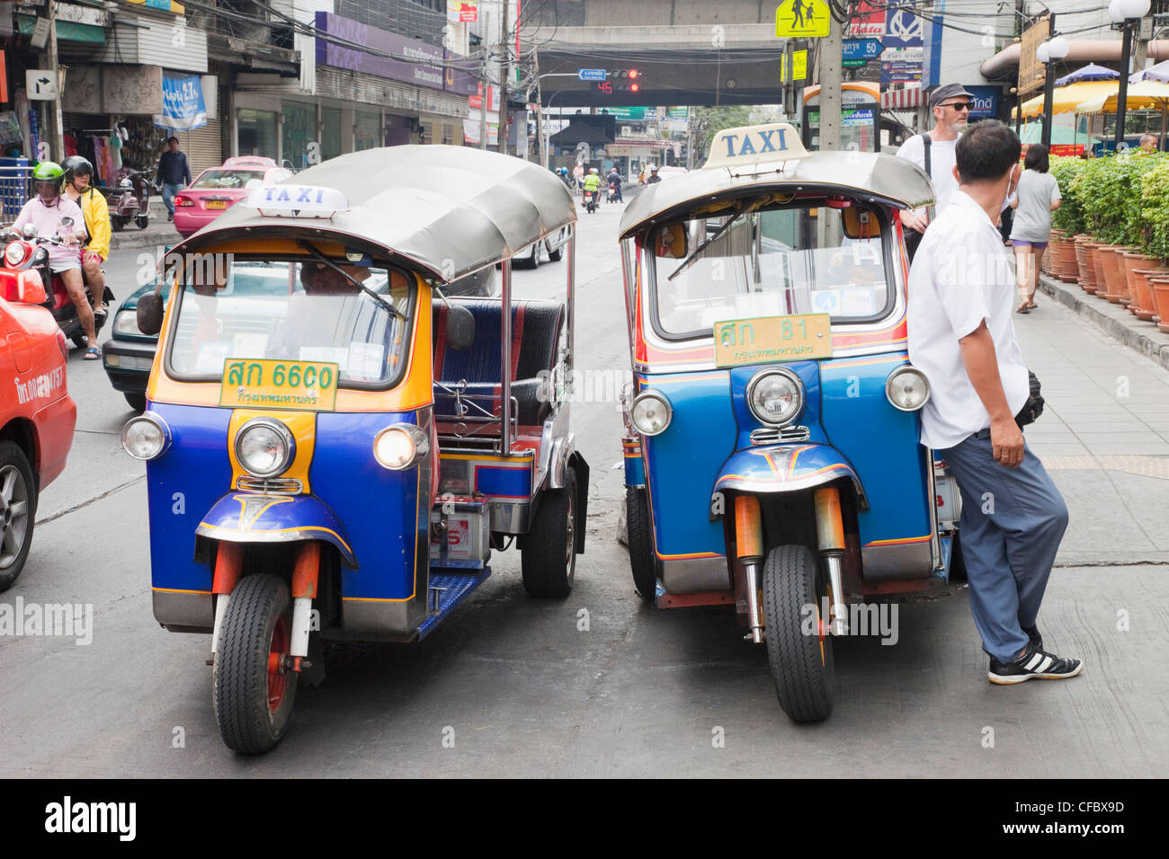 Thailand, Bangkok, Tuk Tuks Stock Photo - Alamy