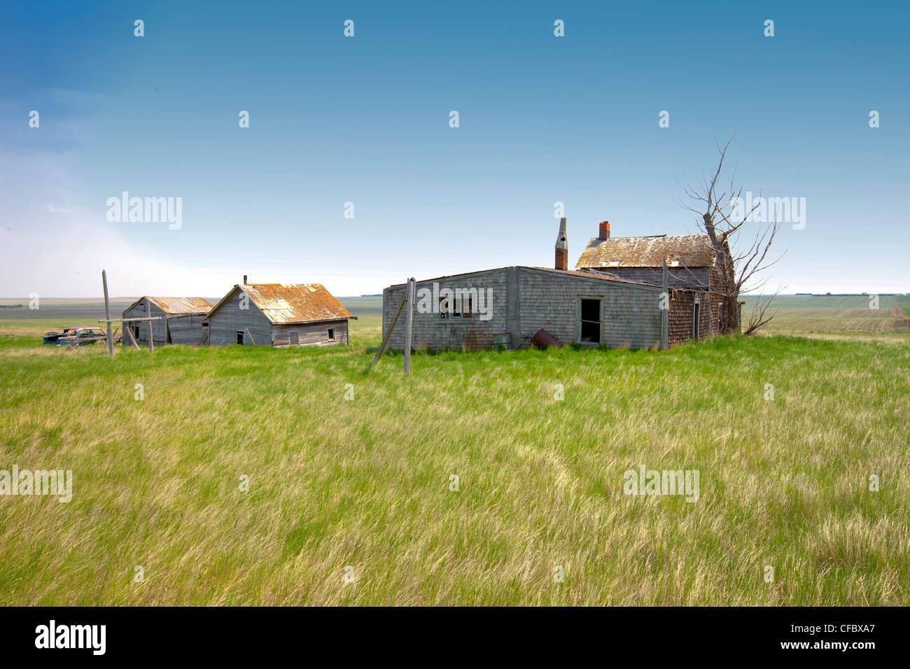 Abandoned Farm in Bad Hills, Canada, Saskatchewan Stock Photo - Alamy